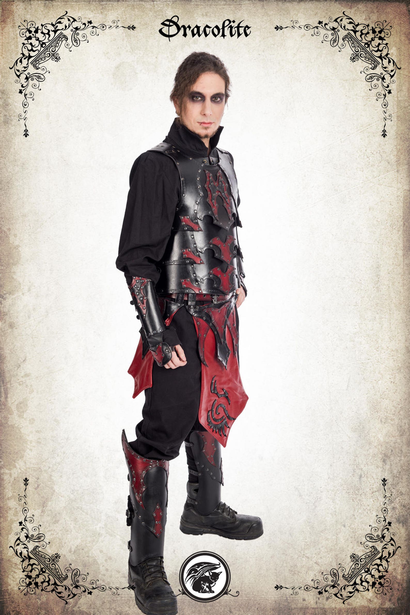 Mordred Dark Lord Breastplate Armor for LARP, Action Roleplaying and ...