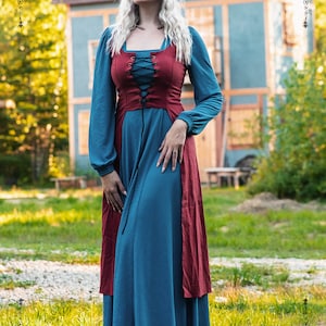 Freydis Surcoat Viking Coat - Norse Dress for Women, LARP Costume and ...