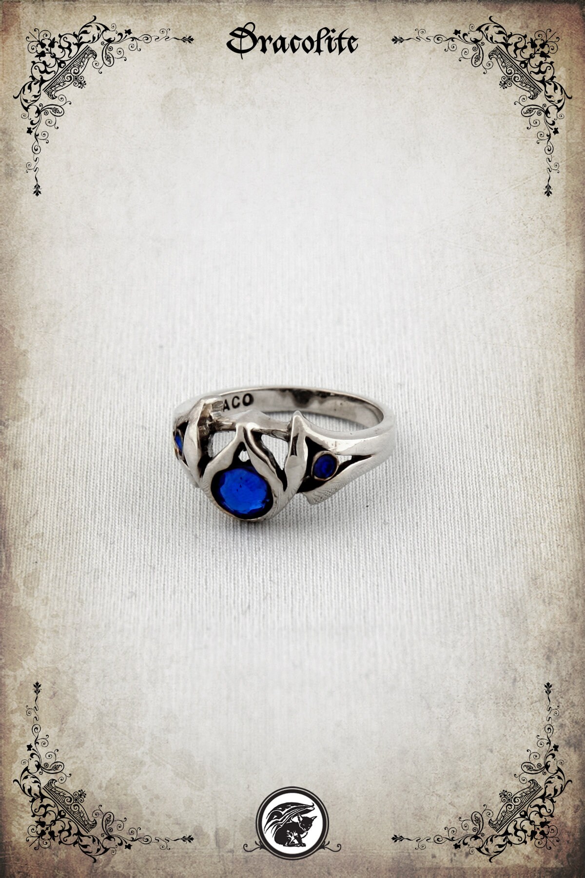 Melicia Medieval Wedding Ring - Sterling Silver 925 - Etsy