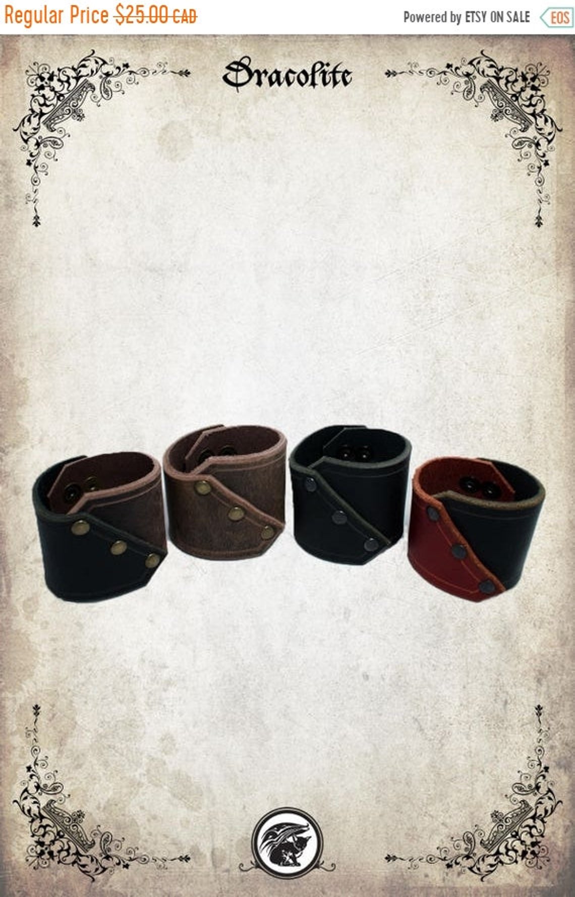 Jester Real Leather Bracelet for LARP, Action Roleplaying and Cosplay ...