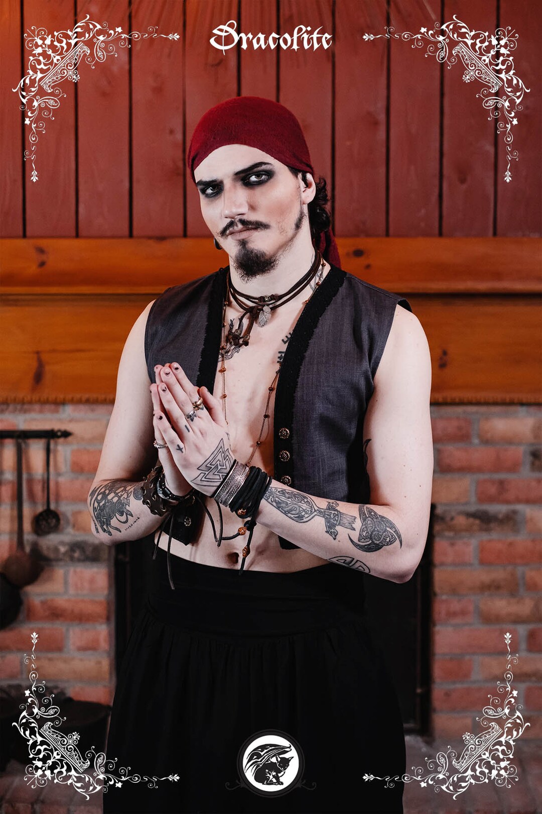 Victor Jacket Gypsy Coat - Medieval Jacket for Men LARP Costume and ...