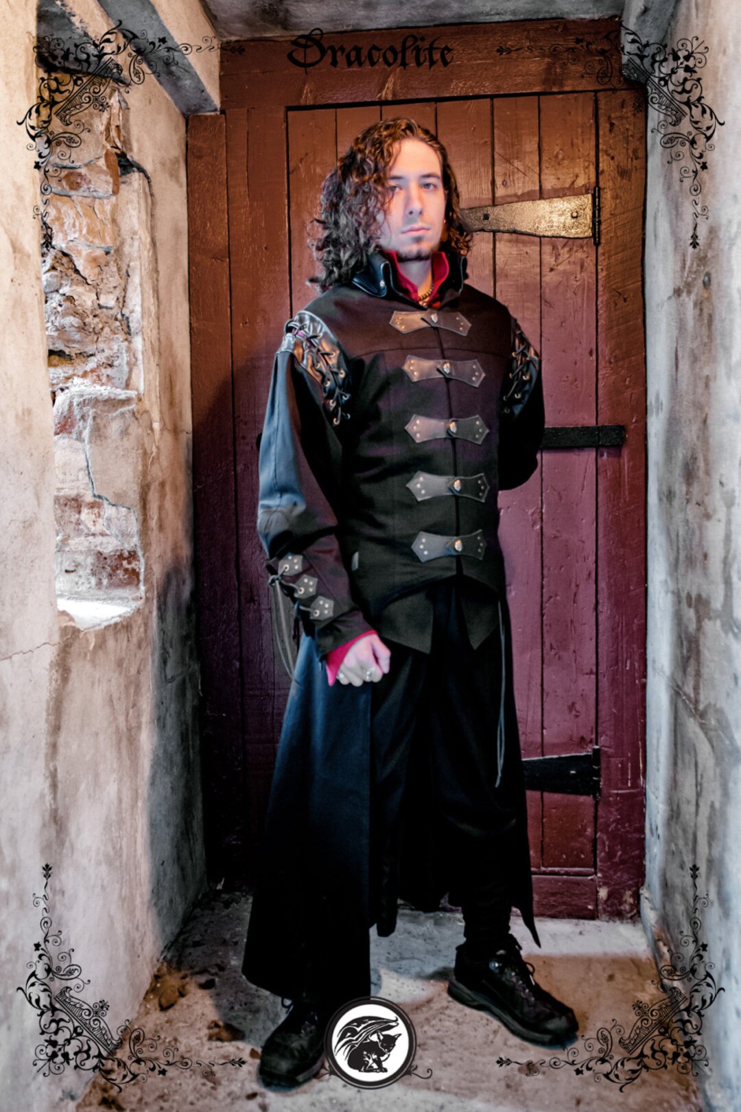 Sir Jones Frock Coat Medieval Jacket - Pirate Coat for Men, LARP ...