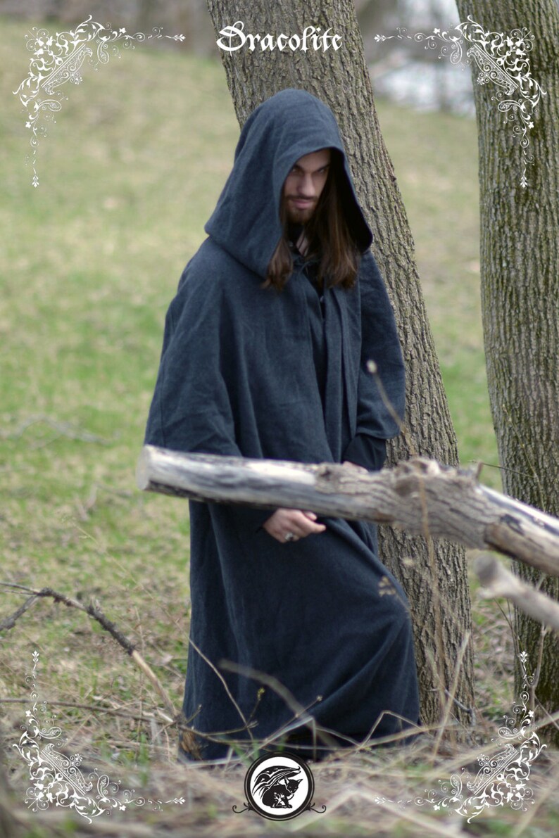 Monastique Cape Wool Clothing Medieval Cloak for Men LARP - Etsy