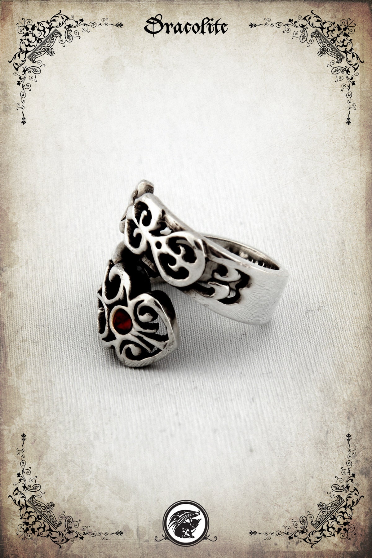 Lilith Medieval Ring Sterling Silver 925 - Etsy