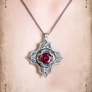 Medieval Mage Pendant Steampunk Jewelry - Handmade Medieval Necklace ...