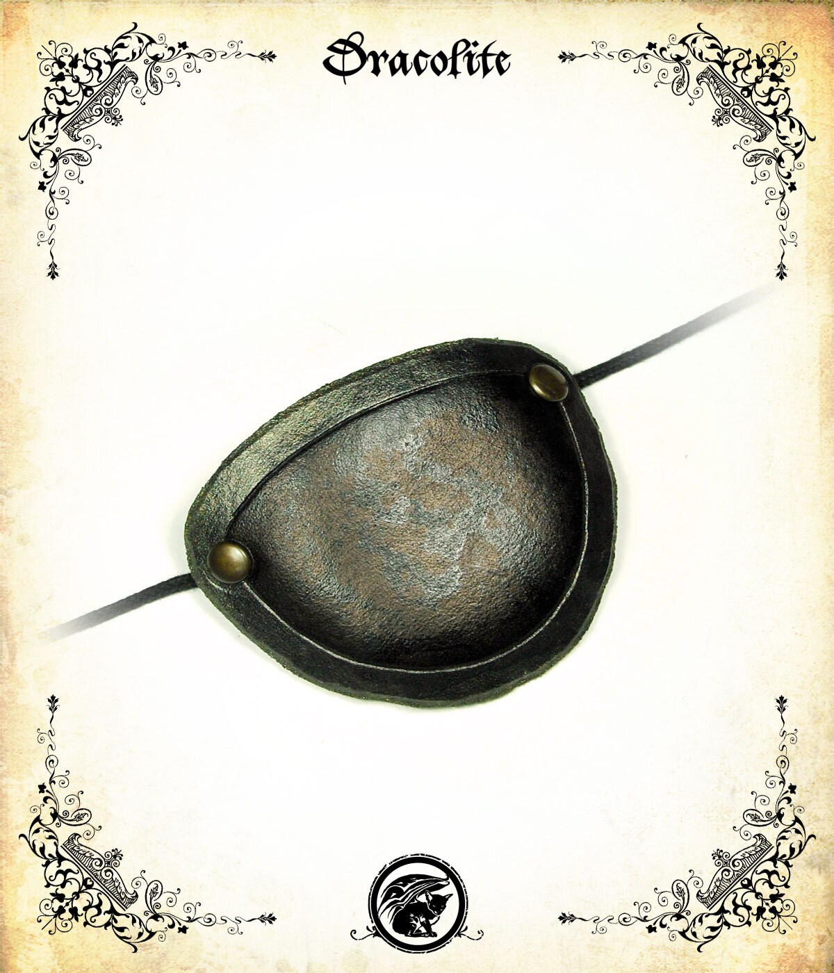 Leather Eye Patch Unisex Left or Right Pirate Costume Eyepatch Cosplay ...