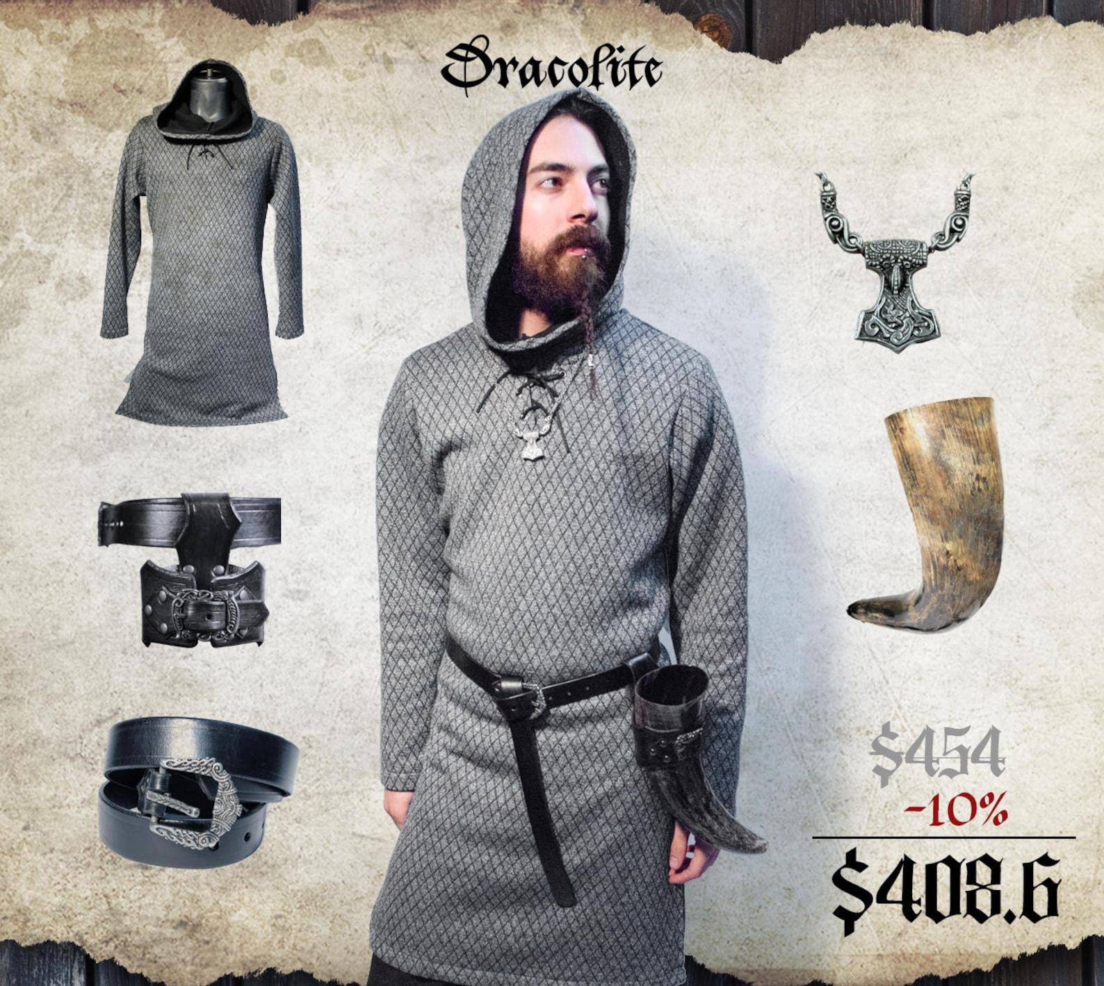 Complete Viking Set With Accessories With Tunic Medieval - Etsy