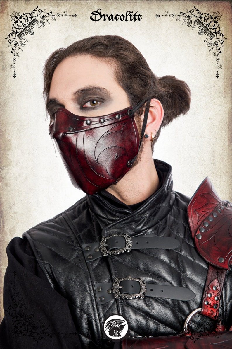 Rogue mask engraved for LARP action roleplaying and cosplay | Etsy