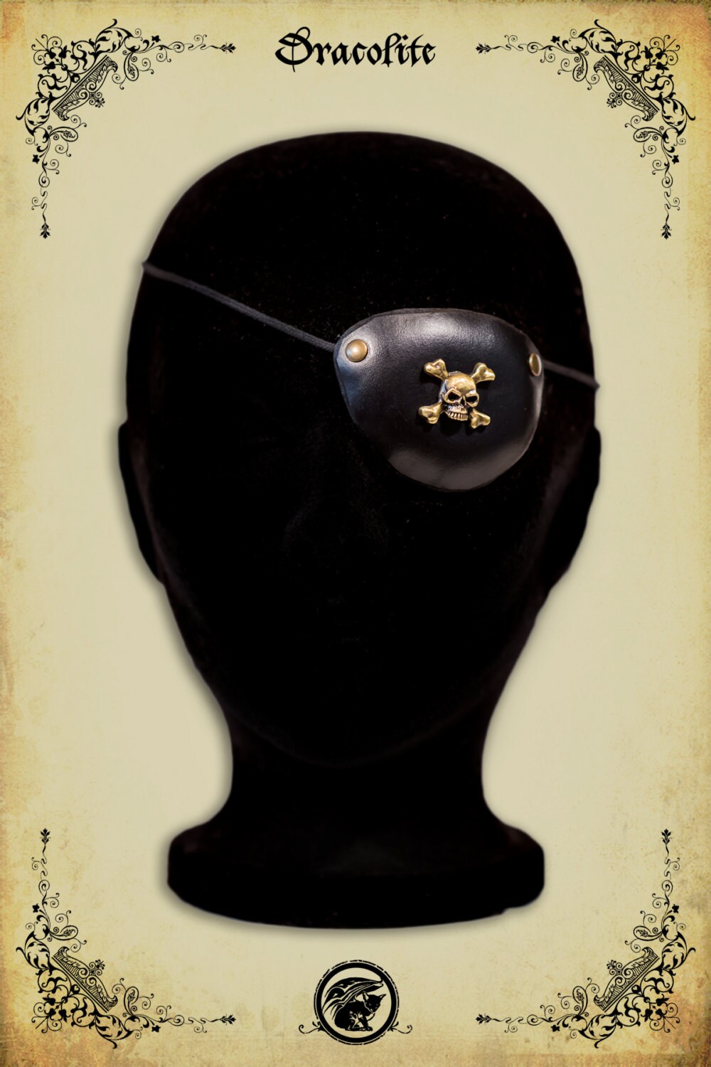 Skull Leather Eye Patch Pirate Eyepatch for LARP Action | Etsy