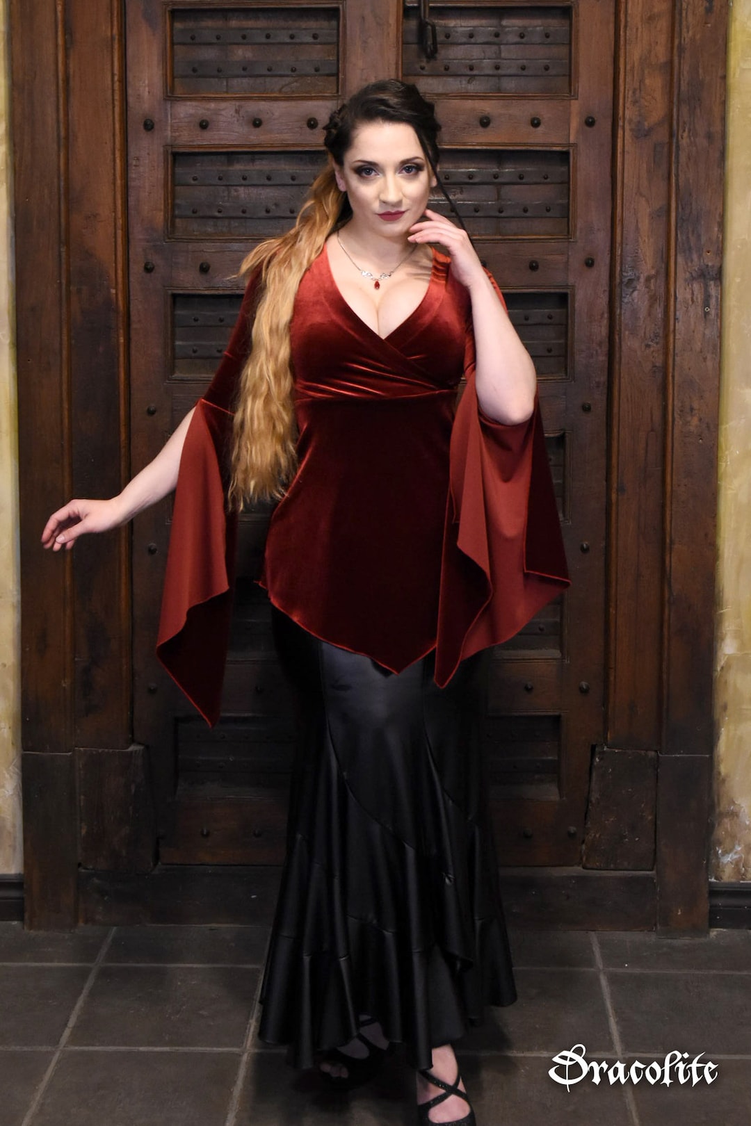 Dame Avalon Skirt Medieval Clothing - Steampunk Skirt for LARP ...