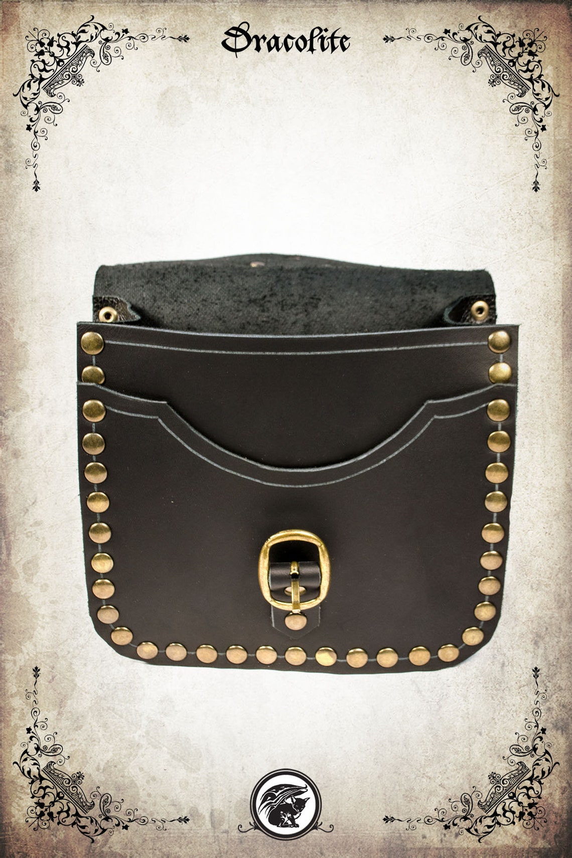 Square Elven Pouch Leather Purse for LARP Action Roleplaying | Etsy