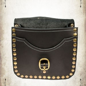 Square Elven Pouch Leather Purse for LARP Action Roleplaying | Etsy