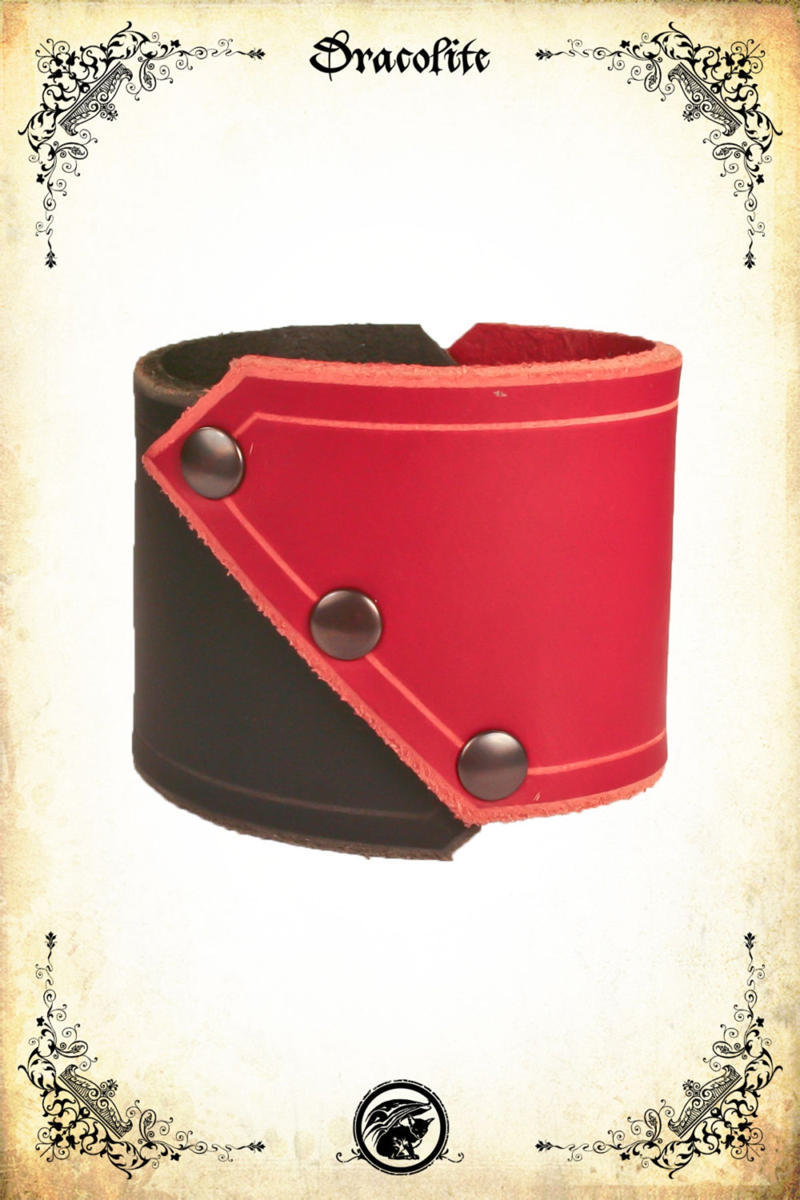 Jester Real Leather Bracelet for LARP, Action Roleplaying and Cosplay ...