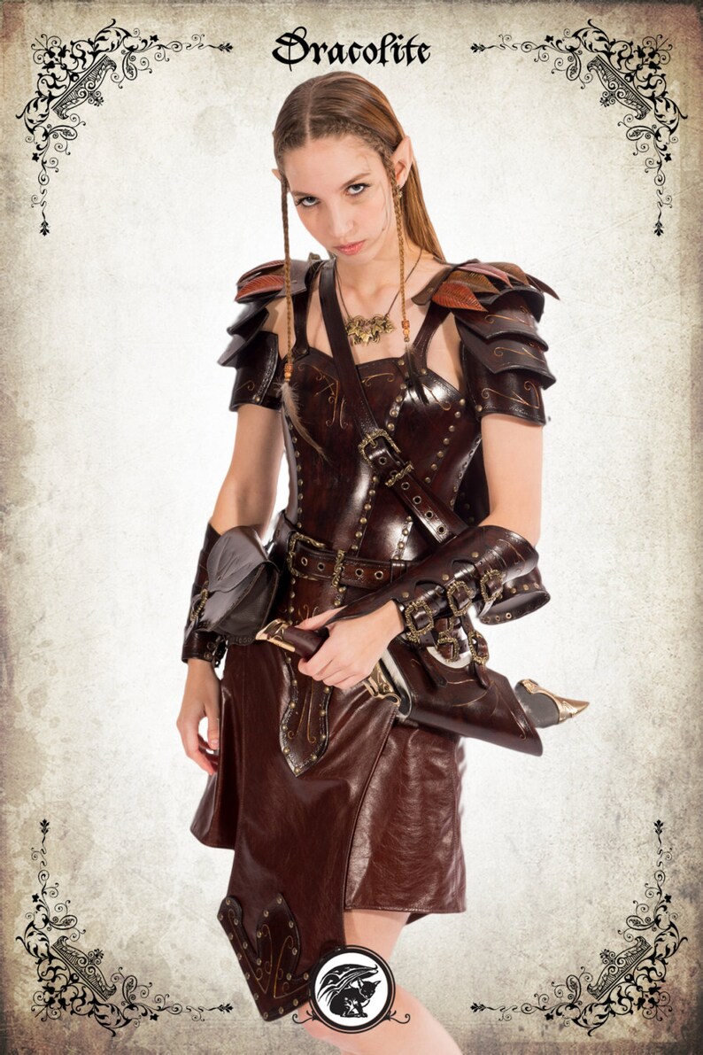 Elven queen BRACERS Elf medieval woman armor for LARP action | Etsy