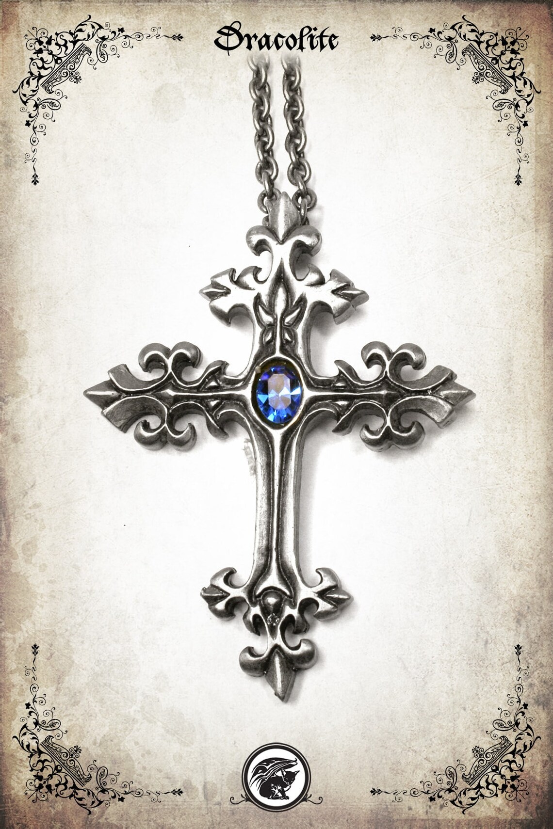 Medieval Astaroth Cross Pendant Jewelry Handmade Medieval - Etsy