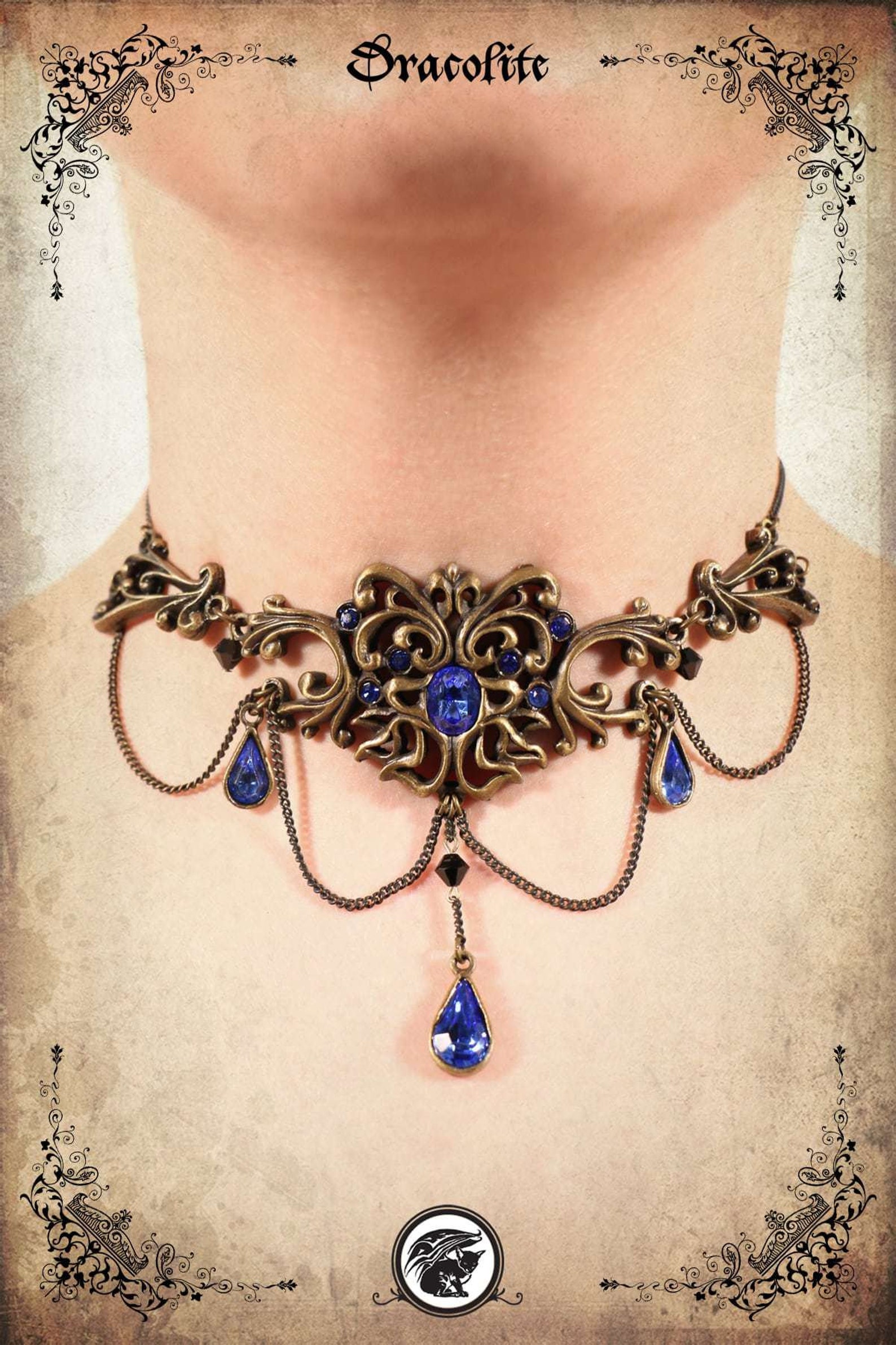 Victorian Necklace Akasha Jewelry Handmade Medieval Necklace - Etsy