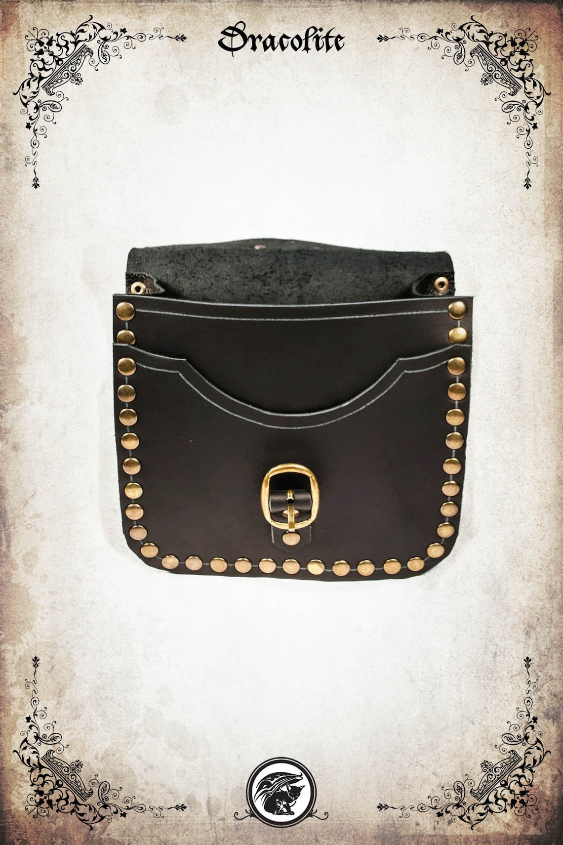 Square Elven Pouch Leather Purse for LARP Action Roleplaying - Etsy