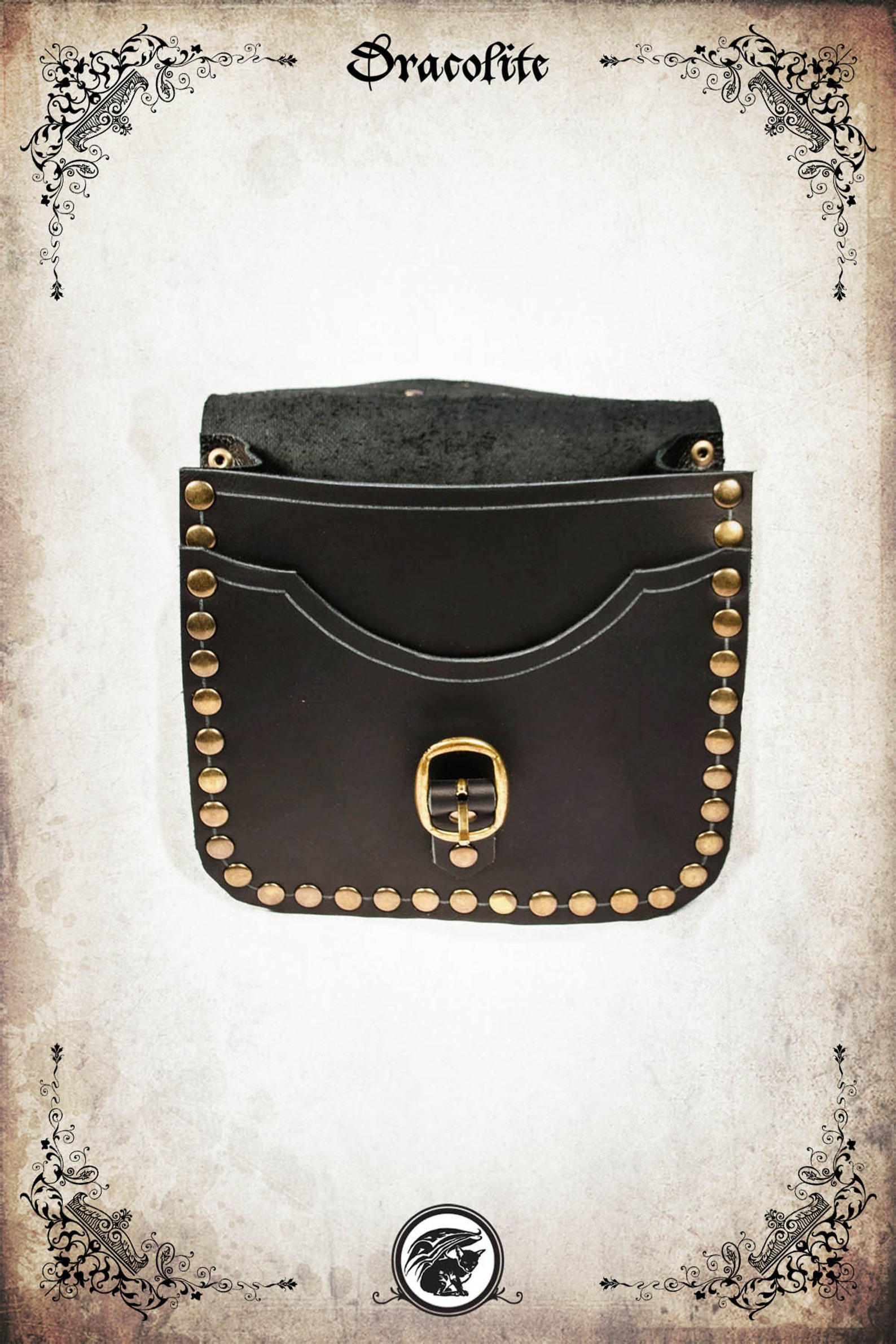 Square Elven Pouch Leather Purse for LARP Action Roleplaying - Etsy