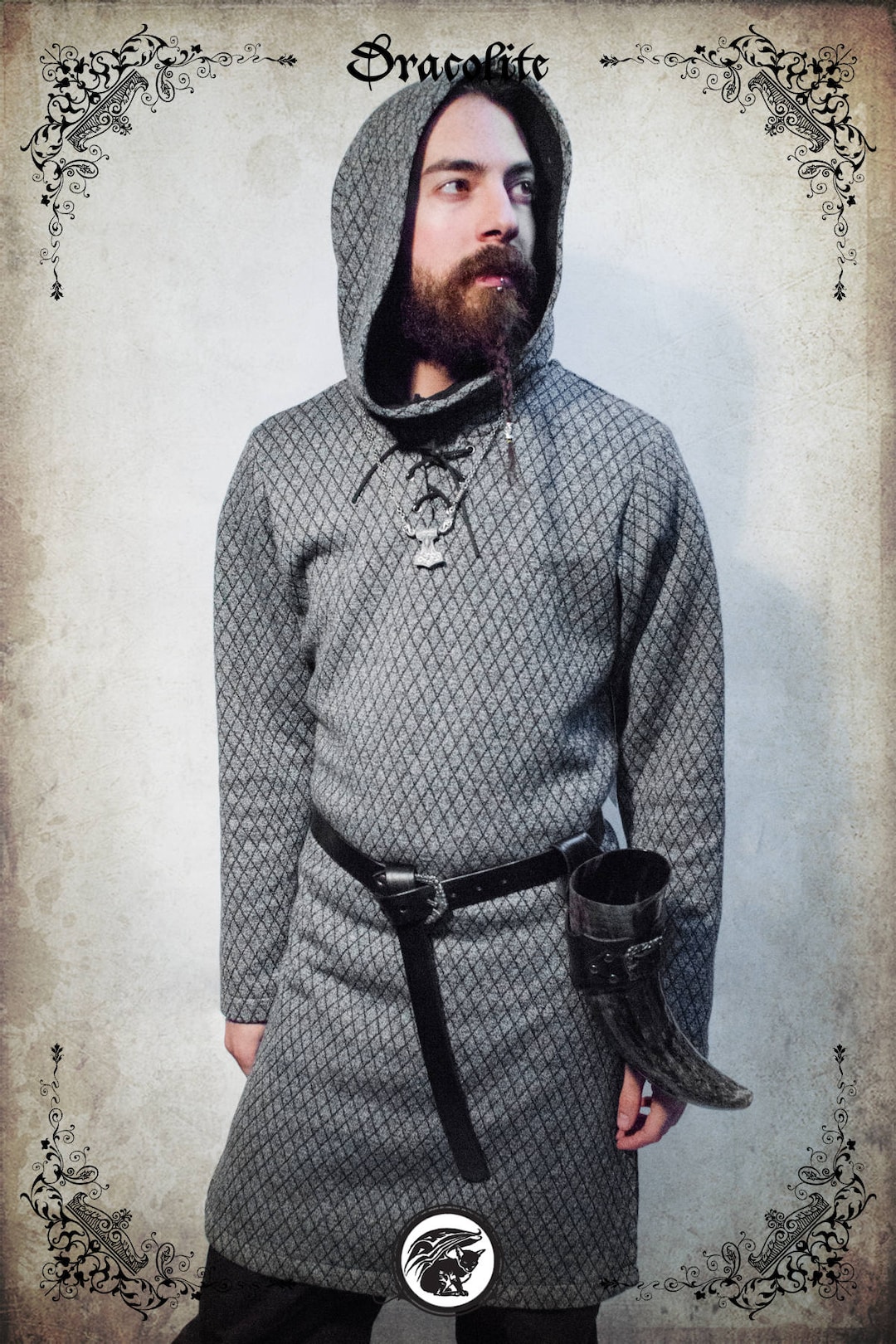 Christian Tunic Viking Clothing - Celtic Tunic for Men LARP Medieval ...