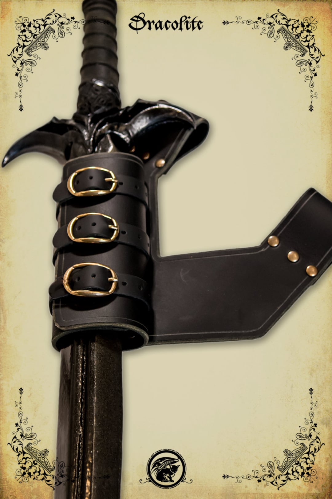 Medieval Side Scabbard for the Belt for LARP, Action Roleplaying and ...