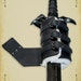 Medieval Side Scabbard With Fur for the Belt for LARP, Action ...