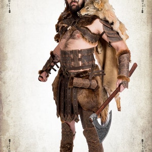 Complete Barbarian Warrior Armor for LARP, Action Roleplaying and ...