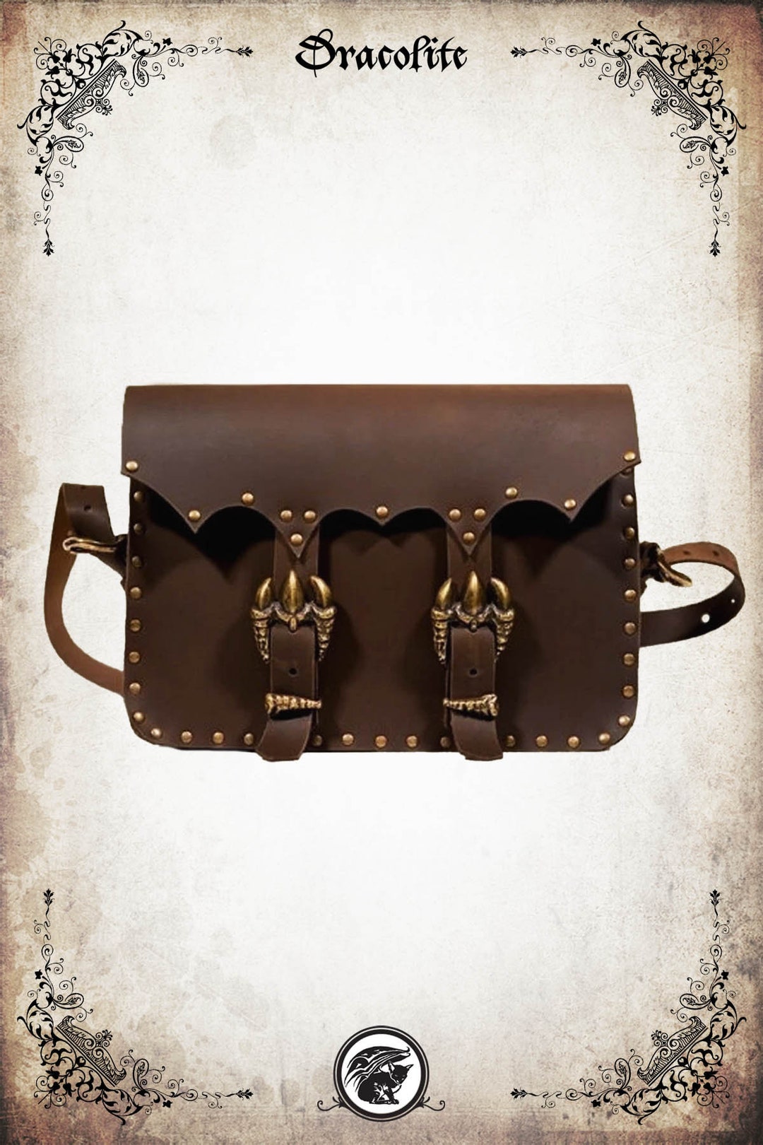 Dragon Shoulder Bag in Leather for LARP, Action Roleplaying and Cosplay ...