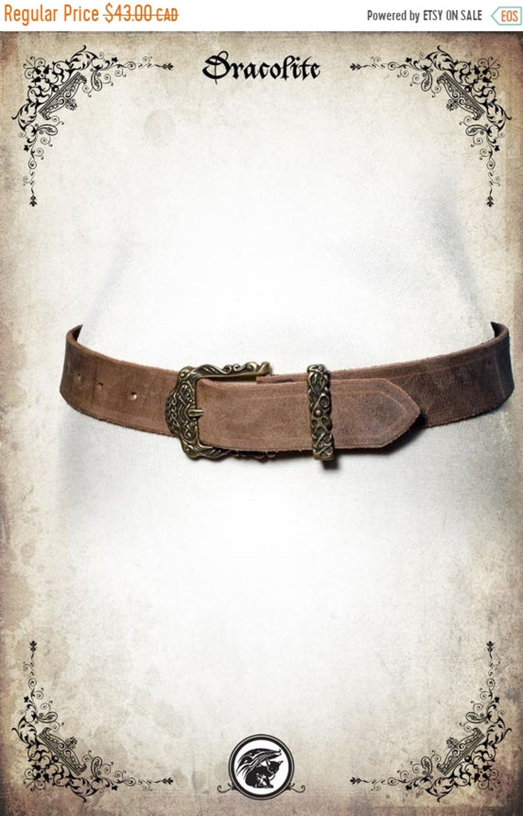Viking Buckle Leather Belt for LARP, Action Roleplaying and Cosplay - Etsy