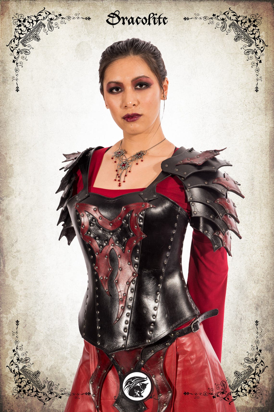 Morgane pauldrons armor dark warrior woman armor for LARP | Etsy