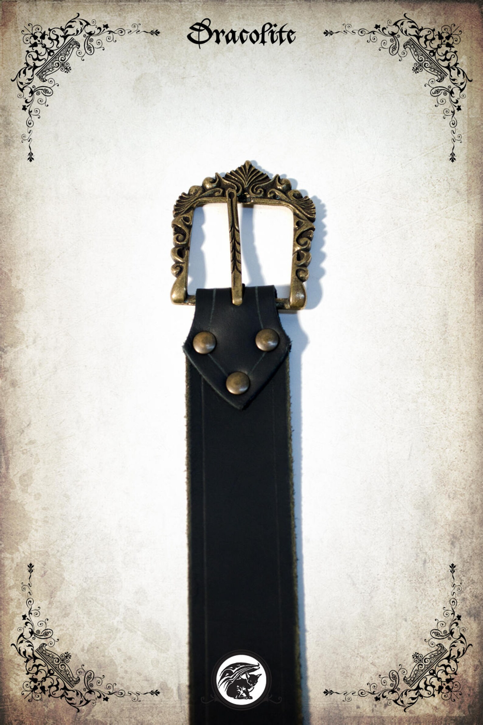 Medieval Knight Leather Belt for LARP, Action Roleplaying and Cosplay ...