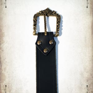 Medieval Knight Leather Belt for LARP, Action Roleplaying and Cosplay ...