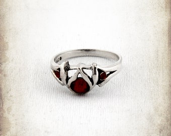 Milady Medieval Wedding Ring Sterling Silver 925 | Etsy