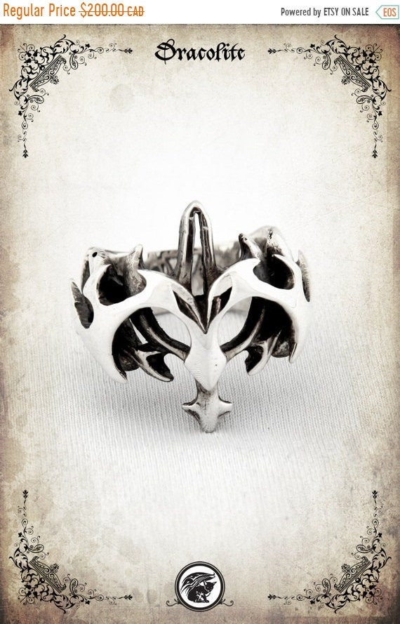 Dark Overlord Medieval Ring Sterling Silver 925 - Etsy