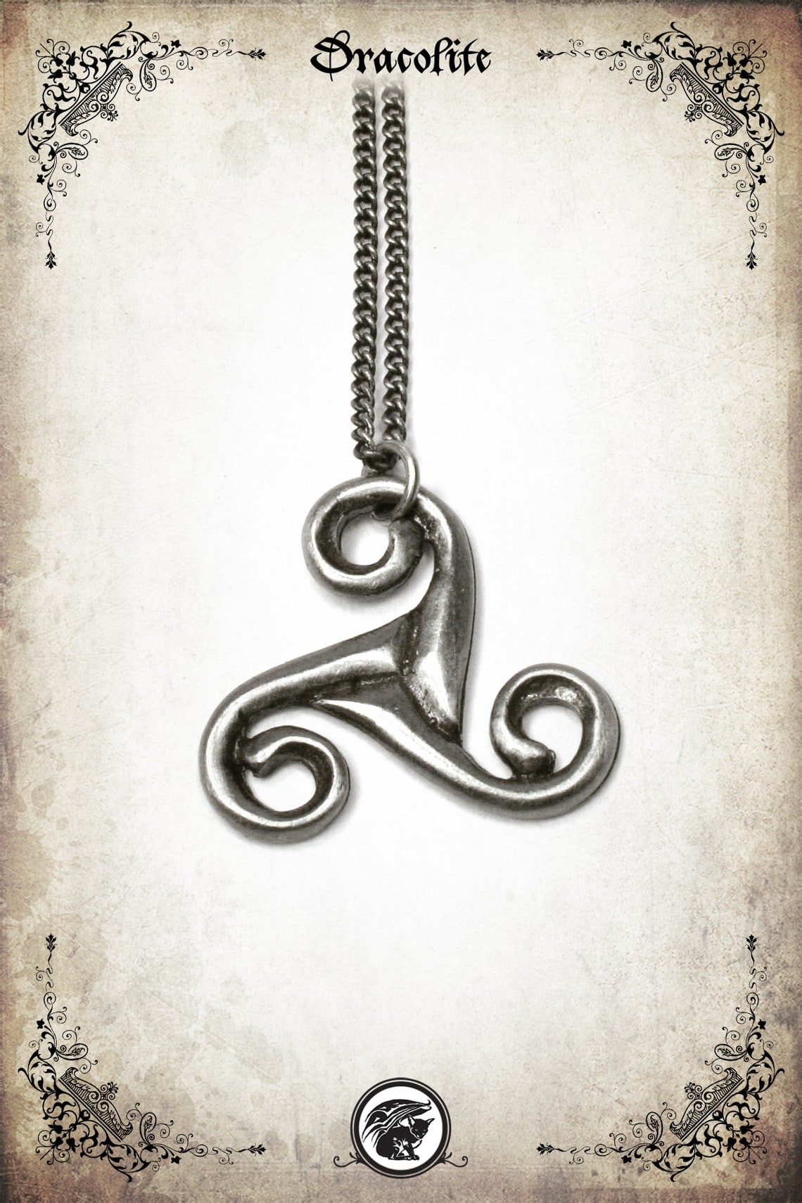 Medieval Celtic Triskel Pendant Jewelry Handmade Pendant | Etsy