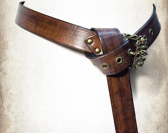 Knight Loop 1 Inche Leather Belt for LARP Action Roleplaying | Etsy