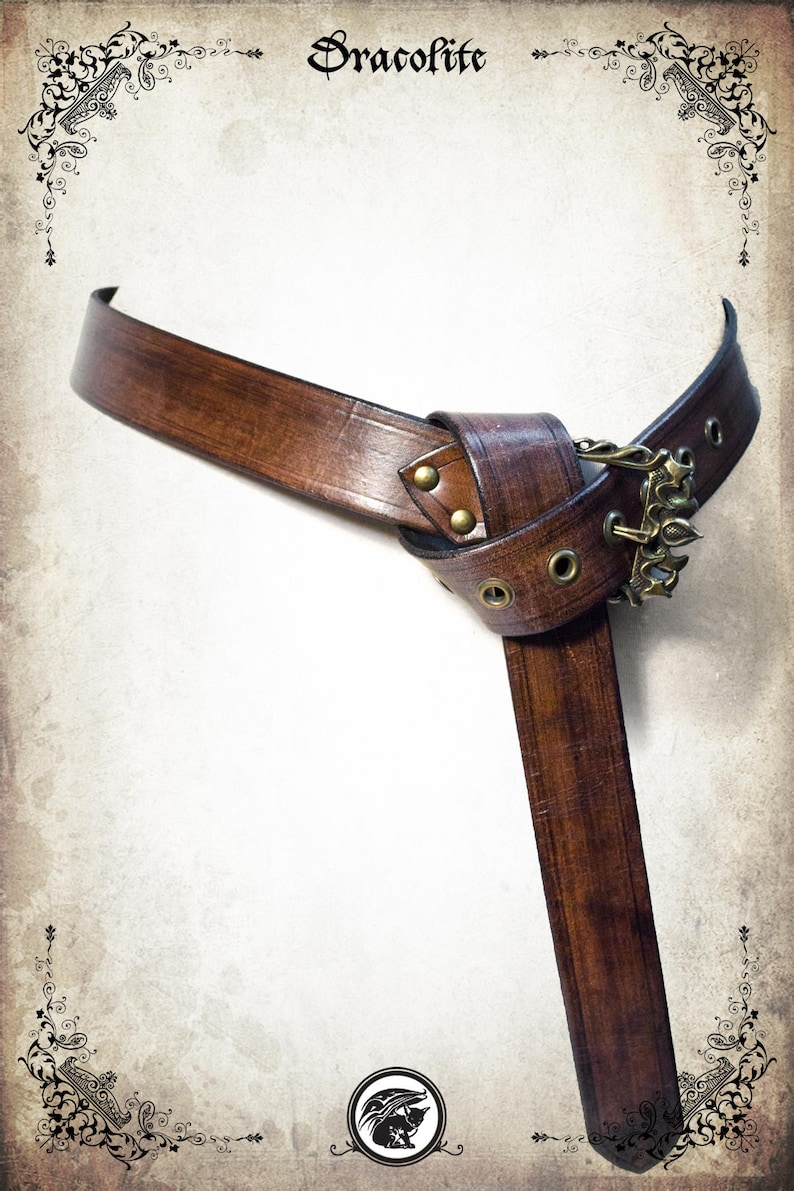 Knight Loop Leather Belt for LARP Action Roleplaying and | Etsy