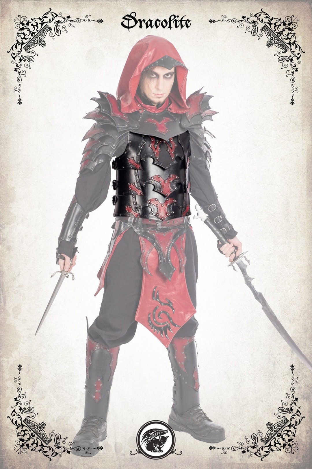 Mordred Dark Lord Breastplate Armor for LARP, Action Roleplaying and ...