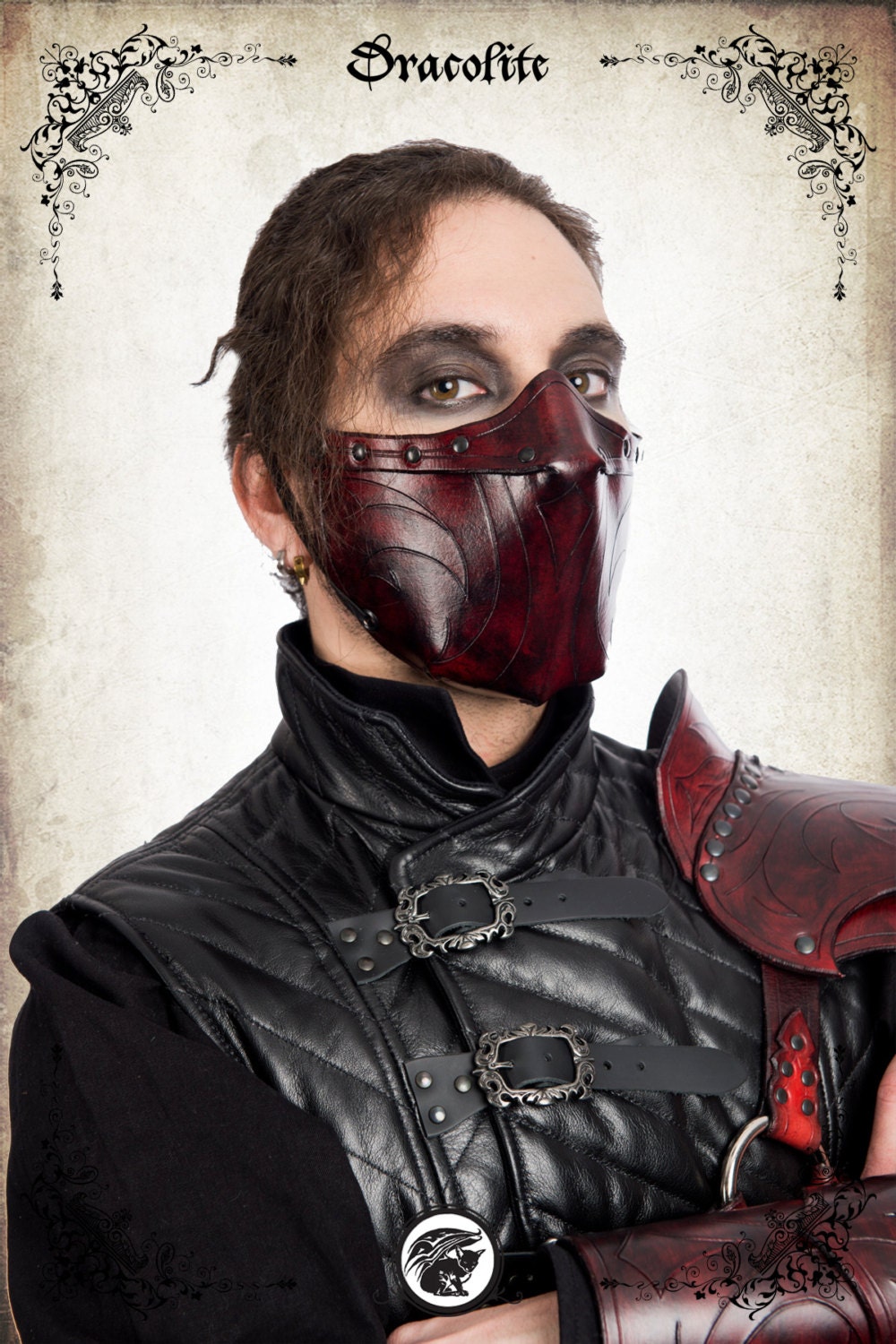 Rogue mask engraved for LARP action roleplaying and cosplay | Etsy