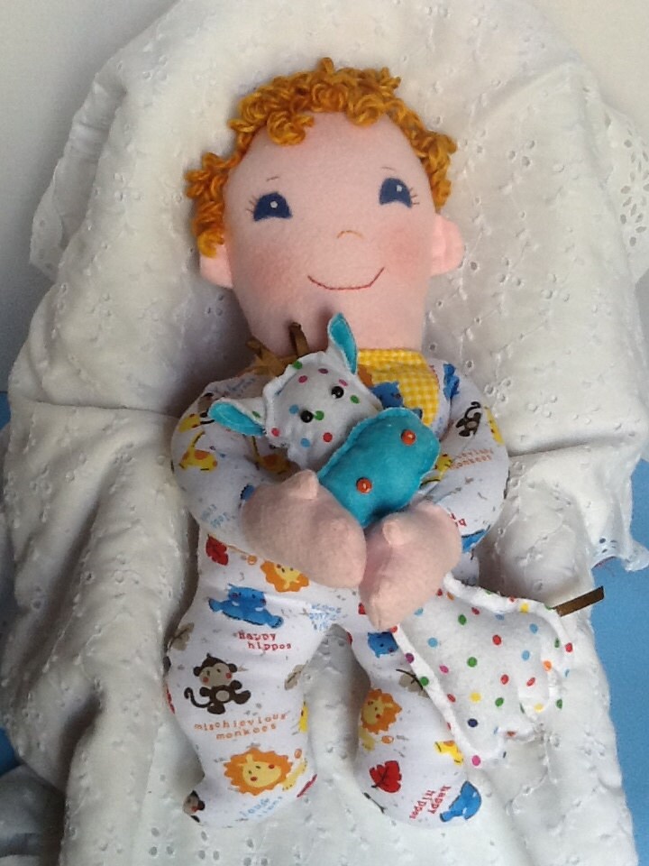 Easy Cloth Rag Doll PDF Pattern Baby Boo 15 Rag Doll Pattern Easy ...