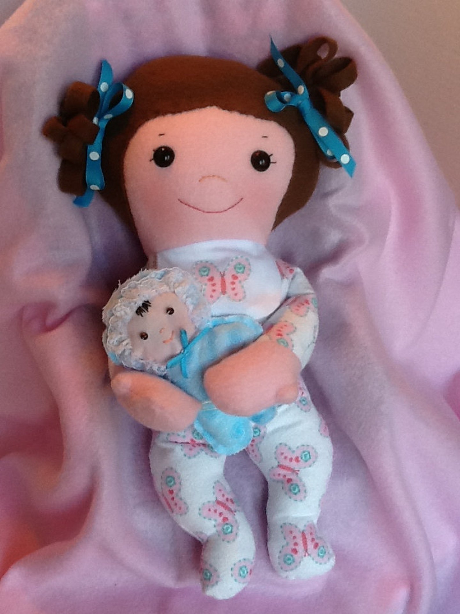 Easy Cloth Rag Doll PDF Pattern Baby Sister 15" Rag Doll Pattern- Easy ...