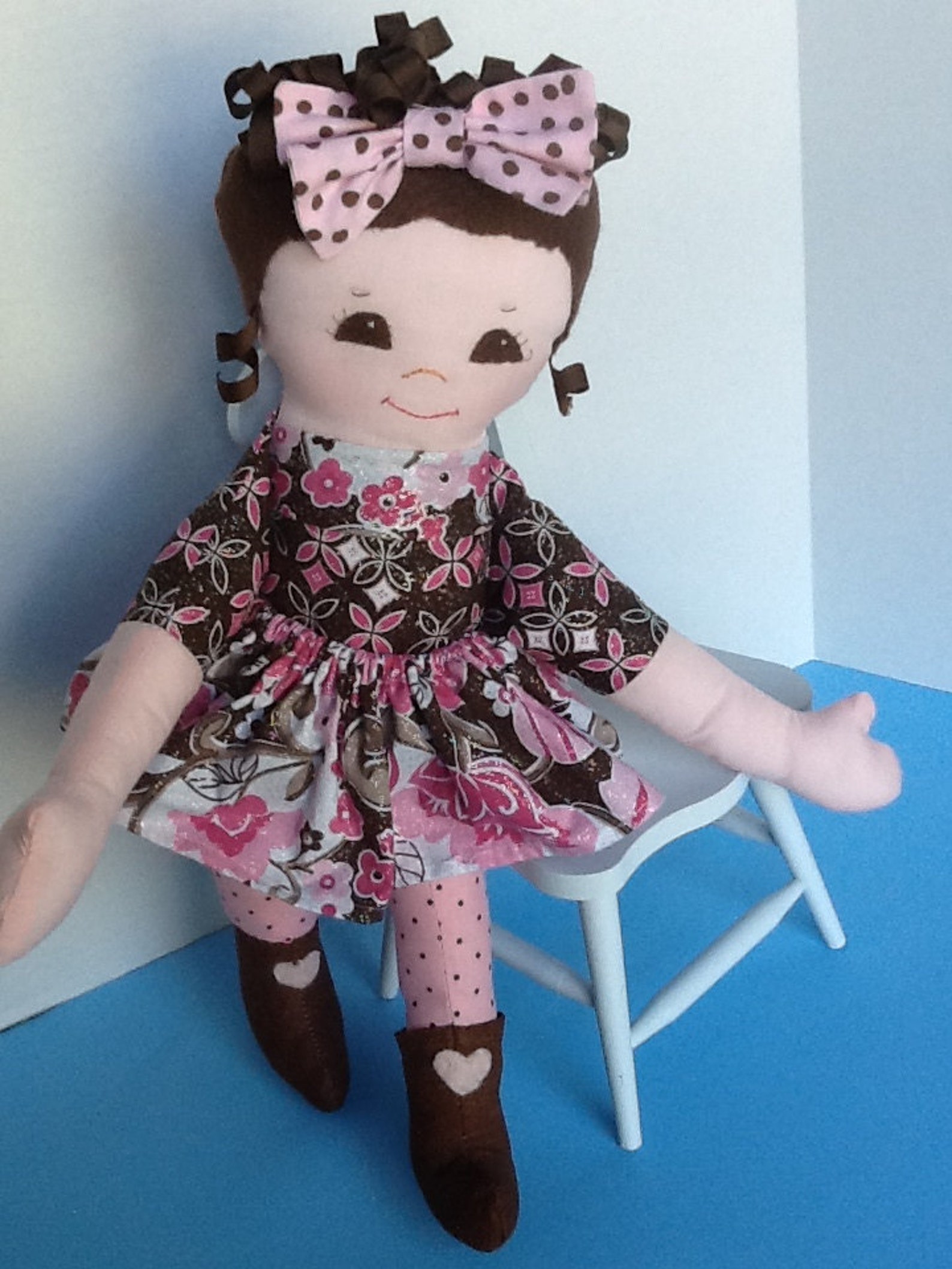 Easy Cloth Rag Doll PDF Pattern Primrose 16" Rag Doll Pattern- Easy ...