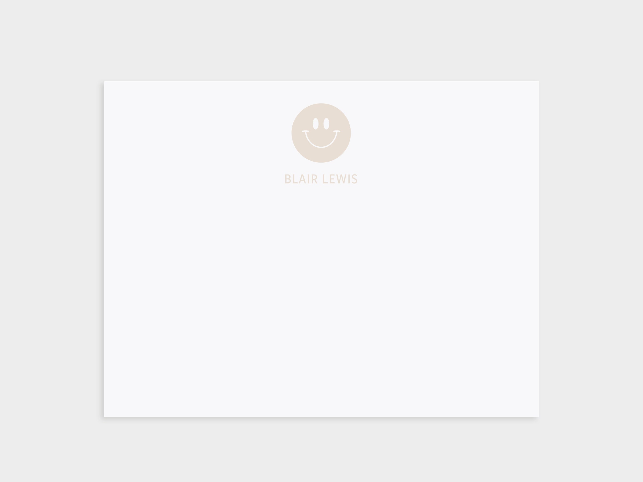 Black And White Neutral Smiley Face