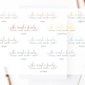 Personalized Notepad. Personalized Note Pad. Family Notepad. Family ...