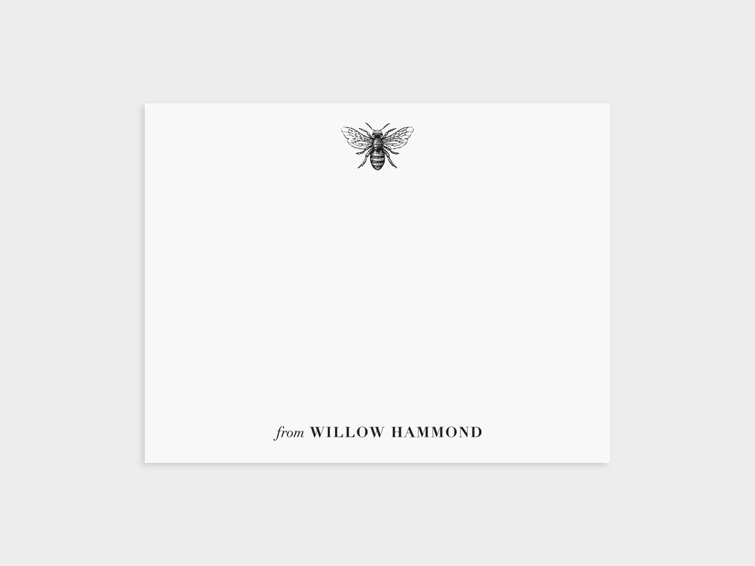 Bee Stationery | Bee Stationary | Bee Thank You Notes | Personalized ...