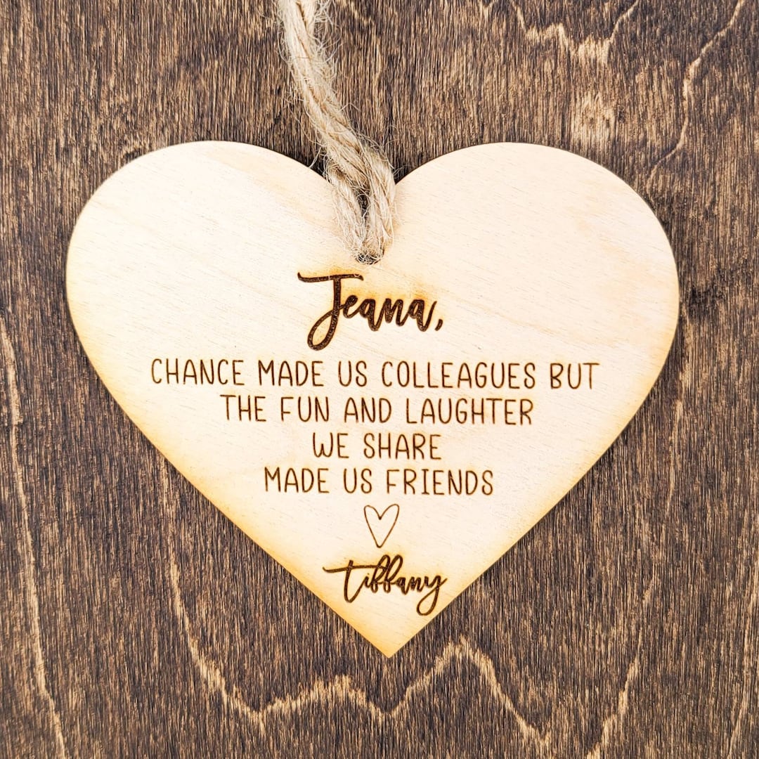 Colleague Gift, Colleagues Friendship, Retirement Gift, Christmas ...