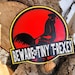 Chicken Coop Sign Jurassic Bawk T-rex Dinosaur Outdoor Wood Chicken ...