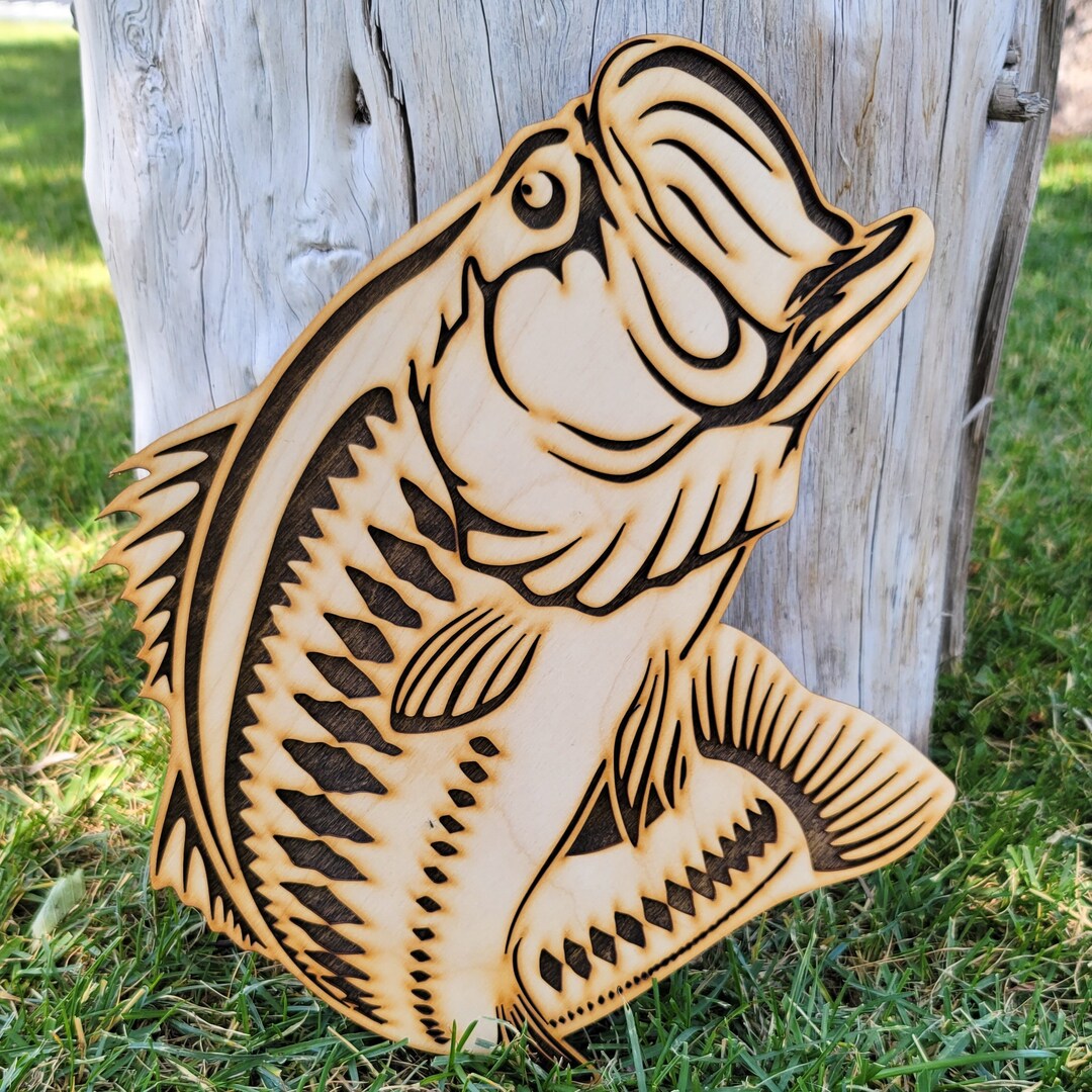 Gift for Grandpa Fish Signs for Office Man Cave Shop Dad Fishing Gift ...