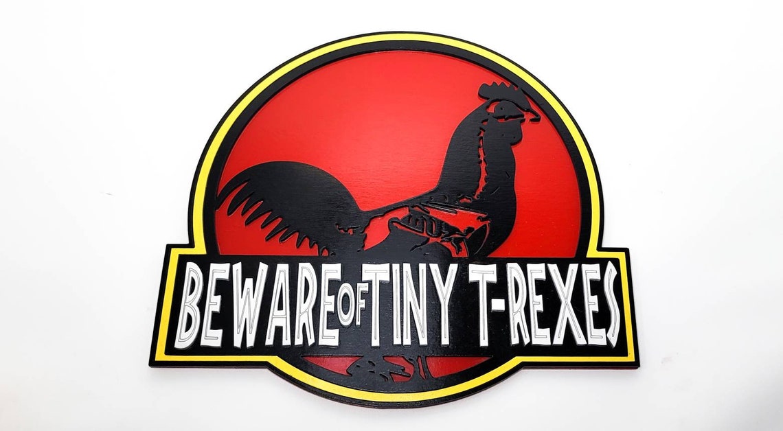 Chicken Coop Sign Jurassic Bawk T-rex Dinosaur Chicken Coop - Etsy