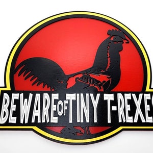Chicken Coop Sign Jurassic Bawk T-rex Dinosaur Chicken Coop - Etsy