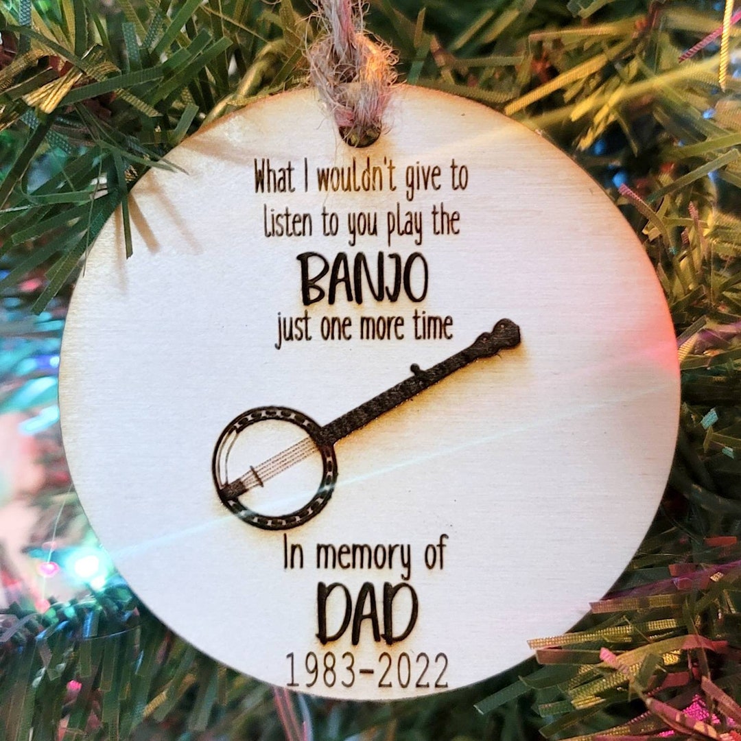 Banjo in Heaven Ornament Banjo Player Angel Memorial Christmas Tree - Etsy
